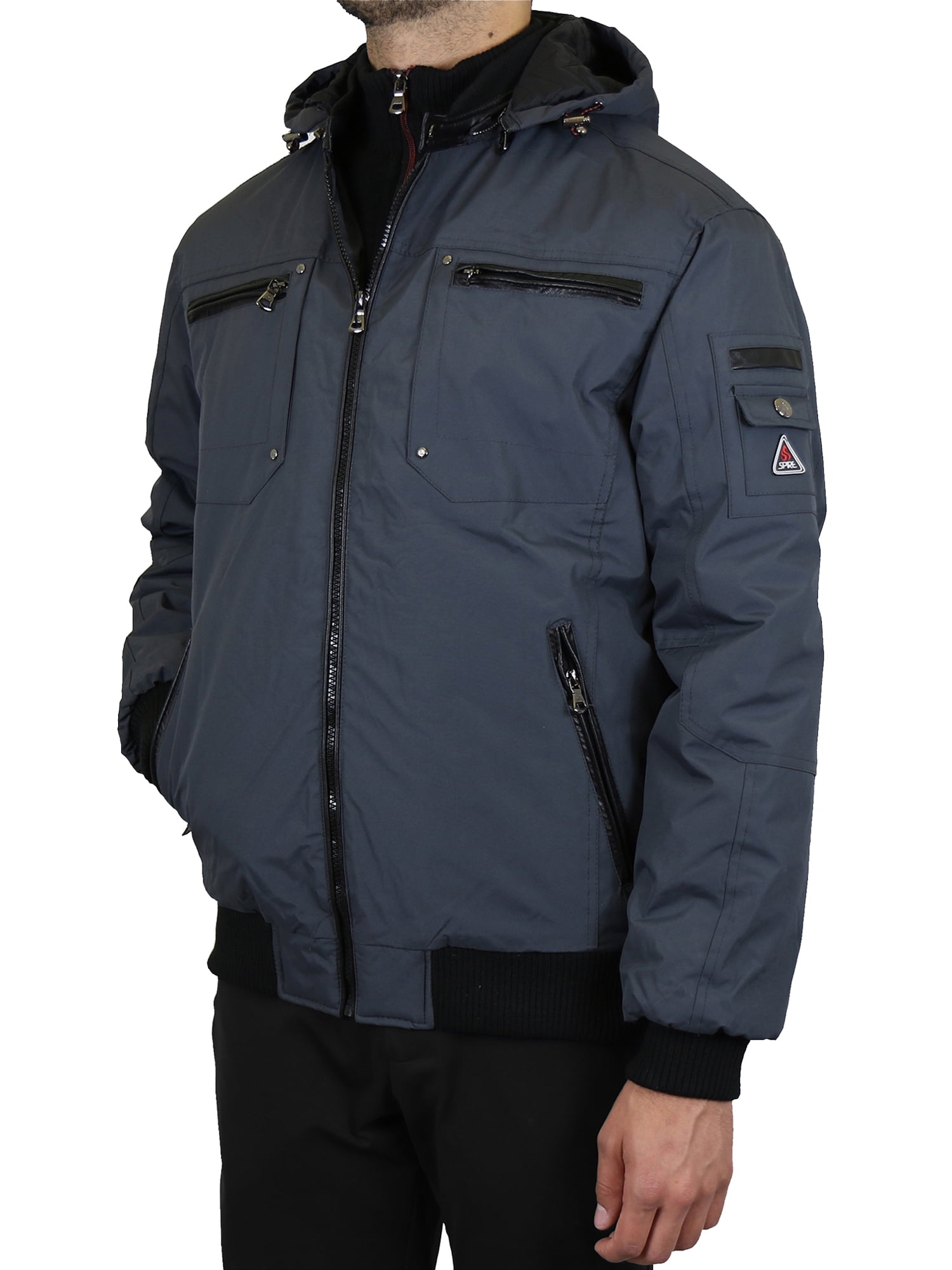 Men's Heavyweight Jacket With Detachable Hood - Walmart.com