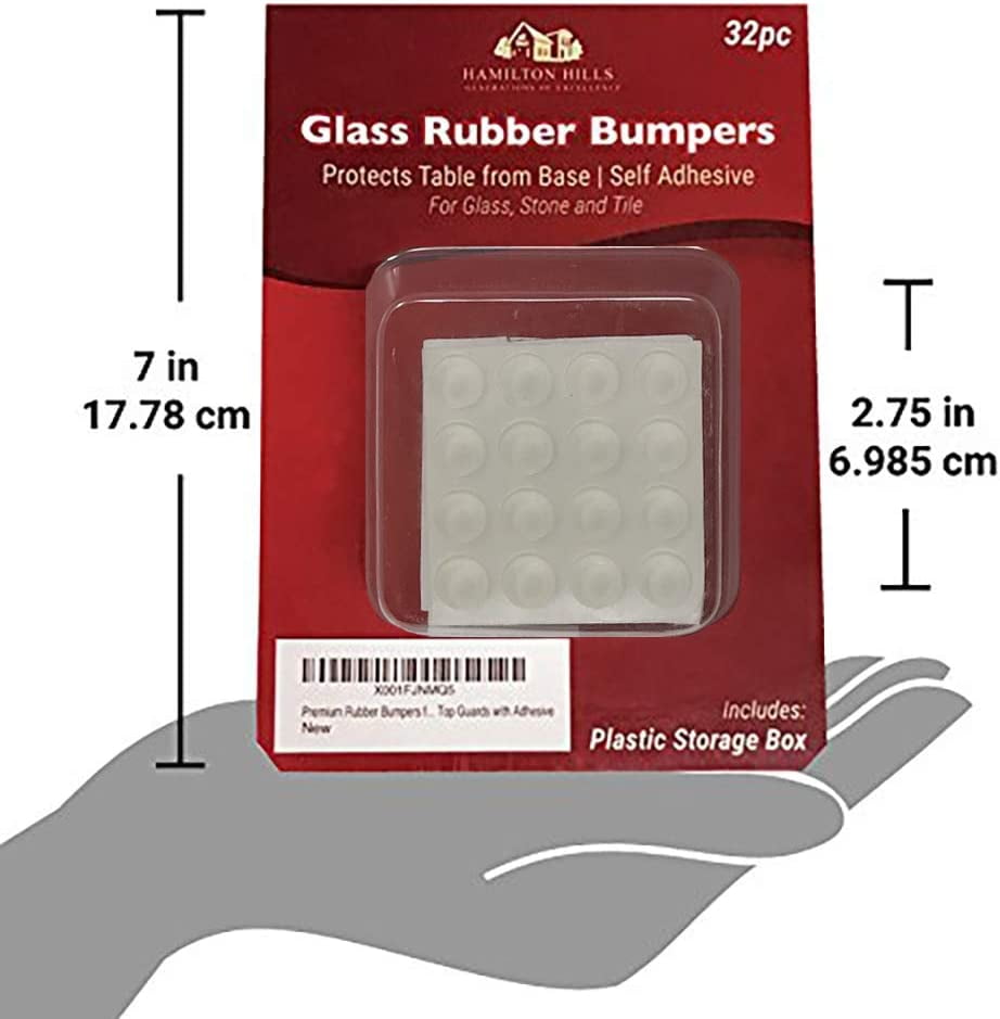 HAMILTON HILLS | PREMIUM RUBBER BUMPERS FOR GLASS STONE TILE & DRAWERS ...