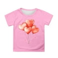 bravefron 67 shirt for Kids Girls Valentine's Day Floral Print Six ...
