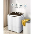 KUPPET Portable Washing Machine, 17lbs Compact Twin Tub Wash&Spin Combo ...