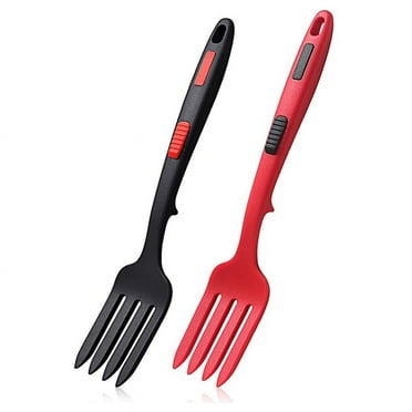 2Pcs Silicone Flexible Forks, Silicone Cooking Fork Heat ...