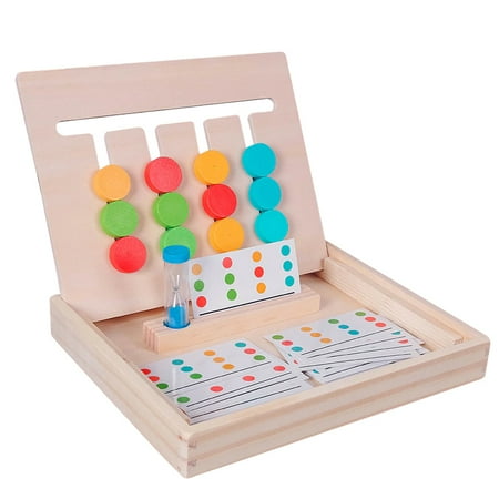 Preschool Wooden Montessori Toys Four Colors Game Color Matching Early ...