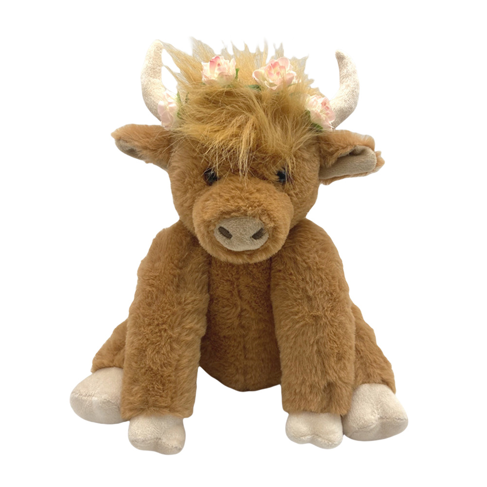 Juguete Granja Highland Cow Plush Toy 25cm Hace Sonidos Las ...