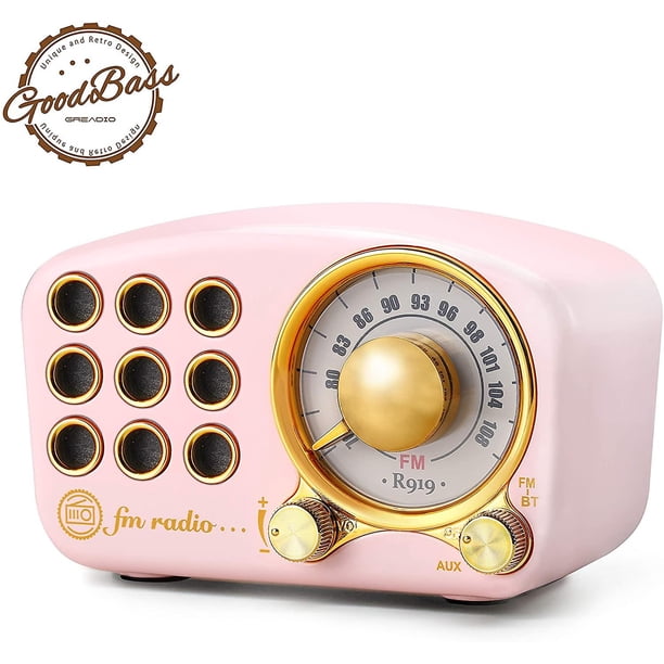 Altavoz Bluetooth Retro, Radio Vintage, Radio Fm con Estilo clásico ...