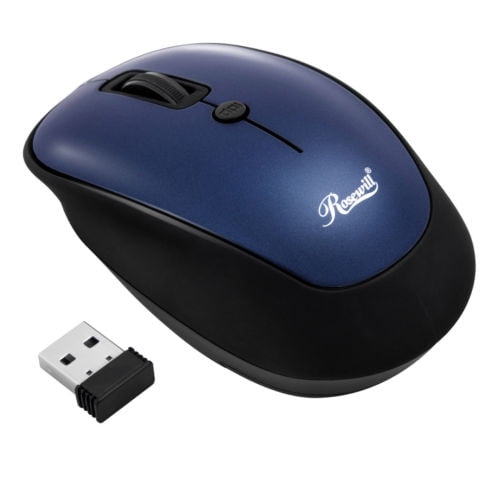 Wireless Optical Computer Mouse, USB Cordless and Compact, Adjustable ...