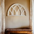 Farmhouse Half Moon Wooden Wall Window Arch -2 Sizes- Wood Cathedral ...