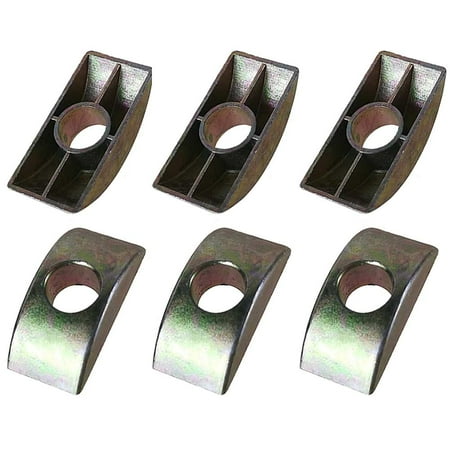25 Pcs Half Moon Nuts Alloy Furniture Connector Nuts 8mm Hole Dia Nut ...