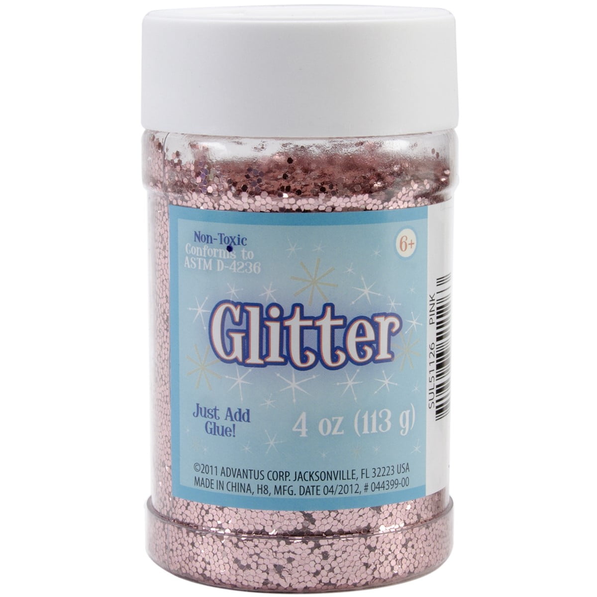 Glitter 4 Ounces-pink - Walmart.com