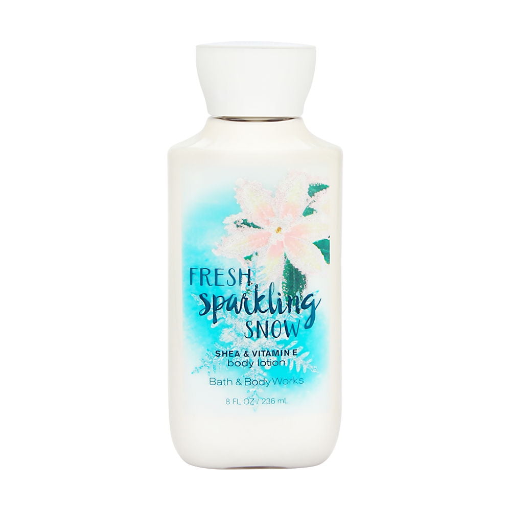 Bath & Body Works Fresh Sparkling Snow 8.0 oz Shea & Vitamin E Body ...