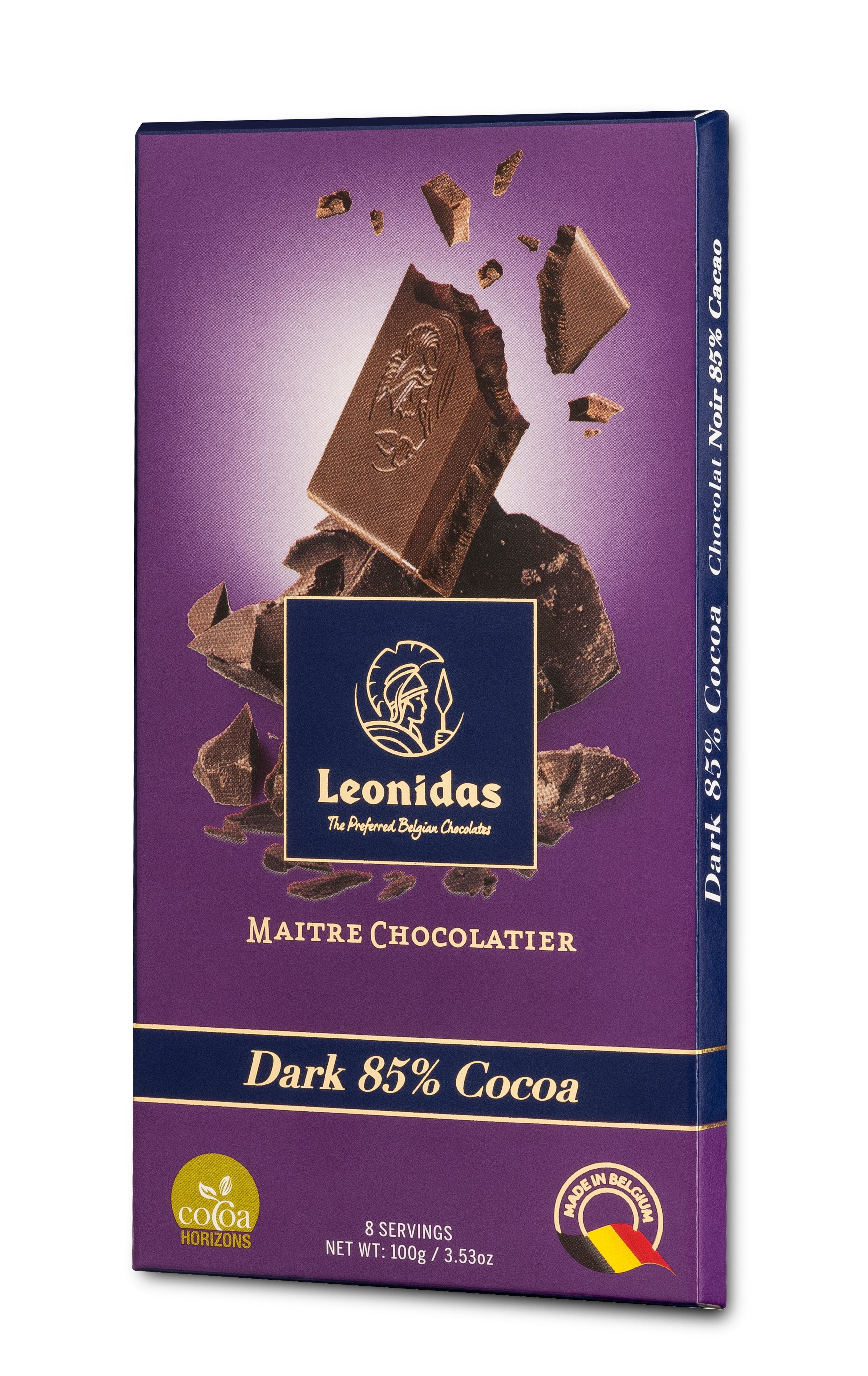 Leonidas Belgian Chocolate Bars Family Pack Set of 10 (10 x 100gr)- 85% ...