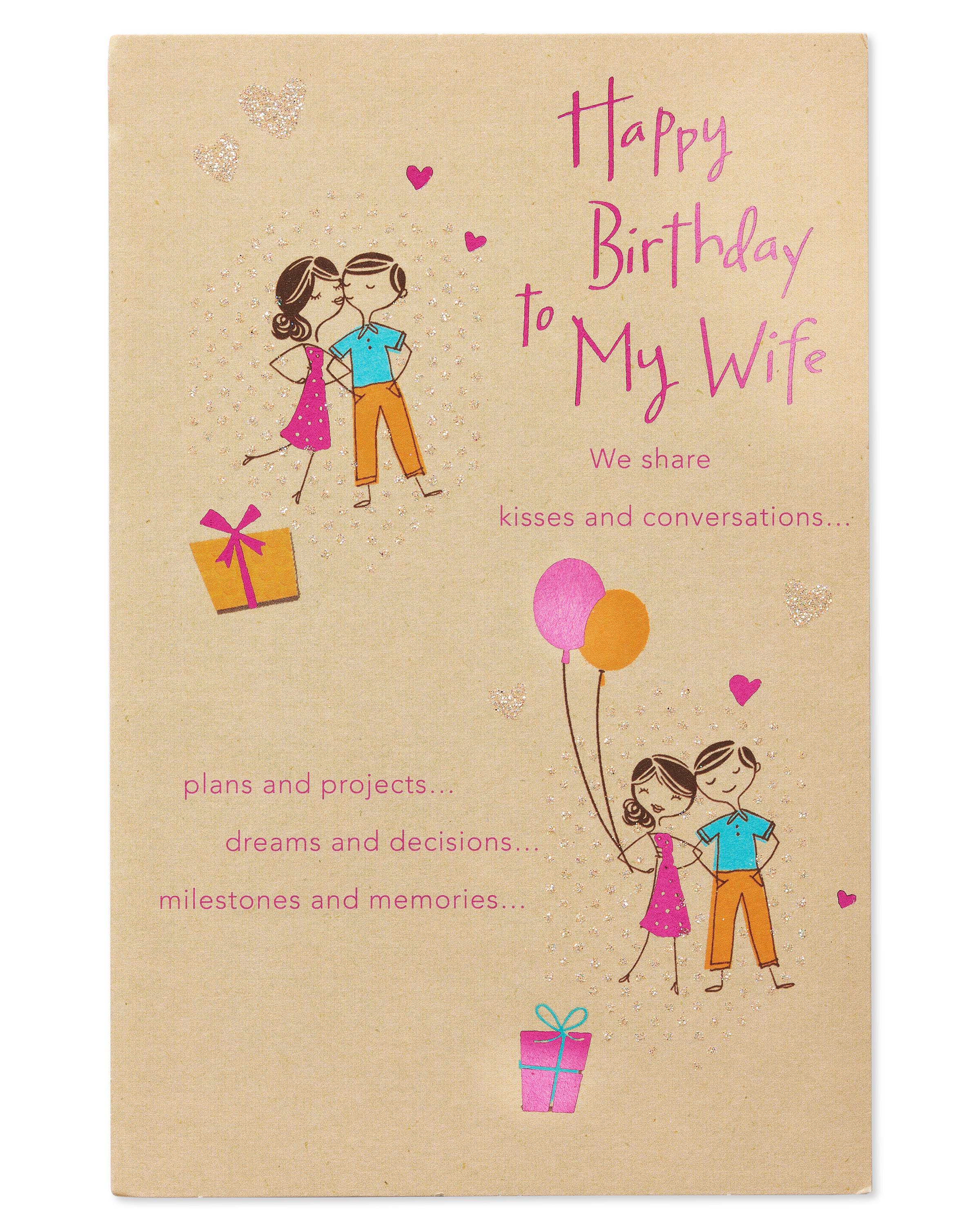 American Greetings We Share Birthday Card For Wife With Glitter American Greetings We Share Birthday Card For Wife With Glitter