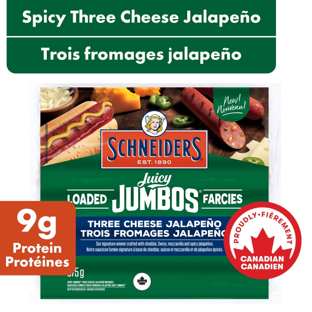 Click here for Schneiders Schneiders Juicy Jumbos Loaded Three Ch... prices