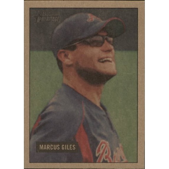 2005 Bowman Heritage Mahogany #201 Marcus Giles MLB Baseball Trading ...