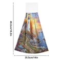 Wobogo Beautiful Lighthouse Hand Towel Set of 2 Absorbent for Kitchen ...