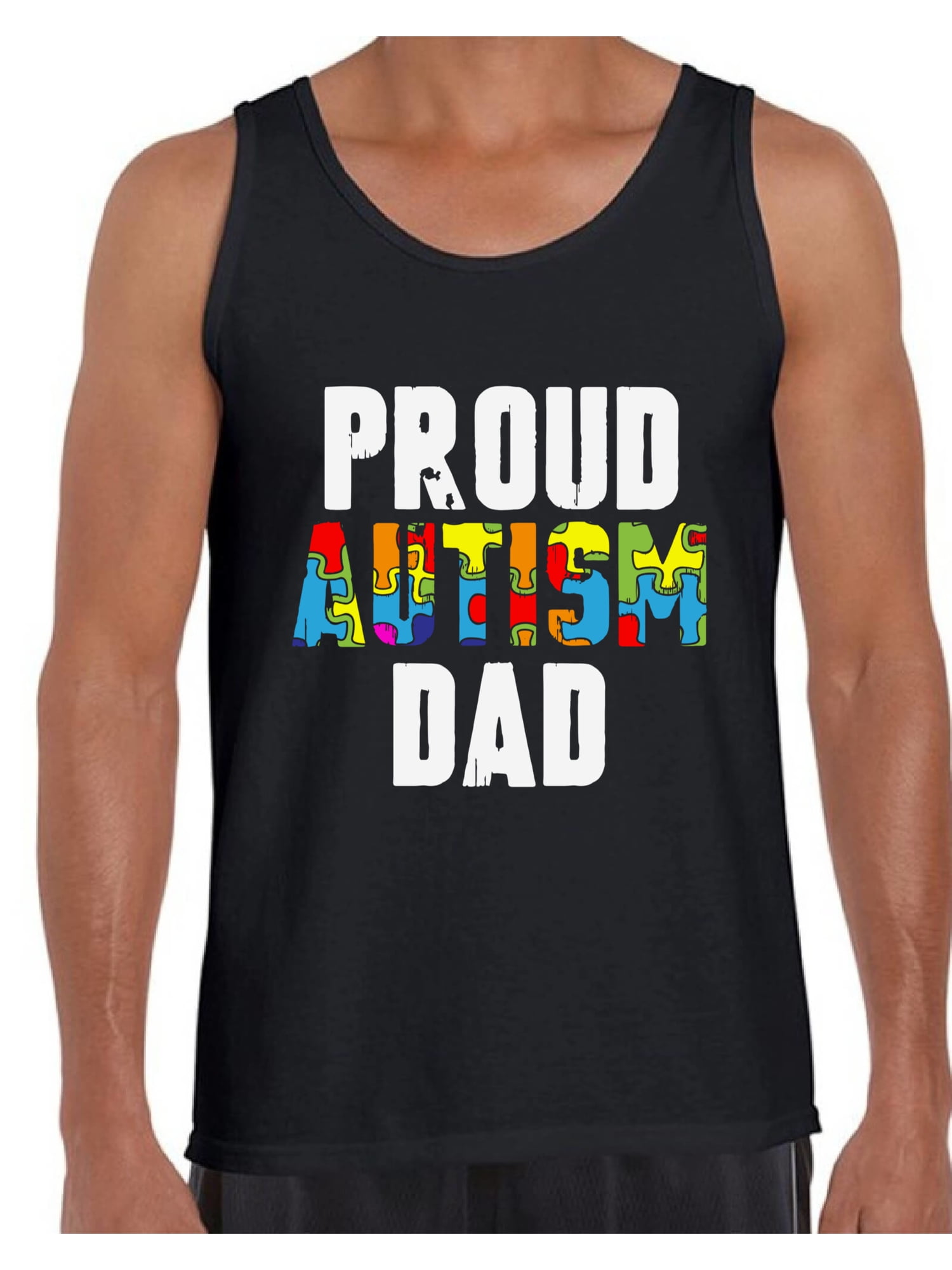 Awkward Styles Proud Autism Dad Tank Top Autism Awareness Dad Top ...