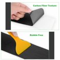 Black Carbon Fiber Scuff Plate Door Sill Cover Panel Step Protector ...