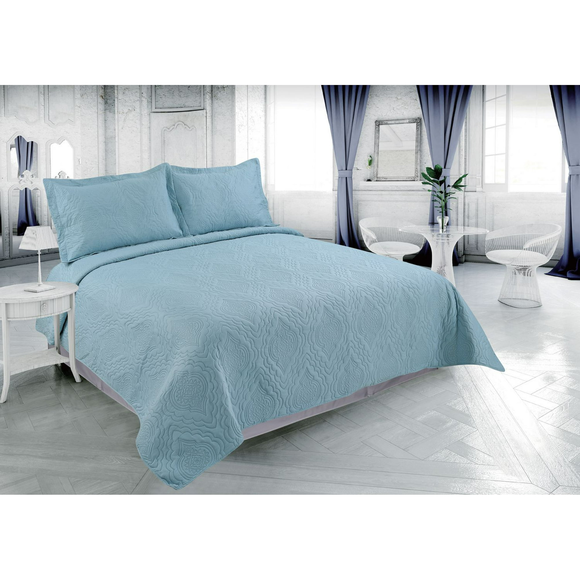 Click here for Marina Decoration Solid Embossed Pinsonic Coverlet... prices