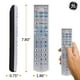 GE 6-Device Backlit Big Button Universal TV Remote Control in Silver ...