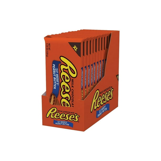 Reese's XL Peanut Butter Milk Chocolate Candy Bar 4.25 oz. 12/Carton ...