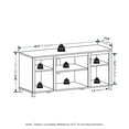 Furinno Classic TV Stand with Shelves for TV up to 55 Inch, Americano ...