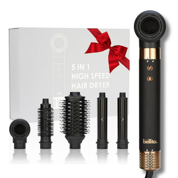 Set de cepillos para secador de pelo BELLITA Airbrush 5 en 1 | Bodega Aurrera en línea