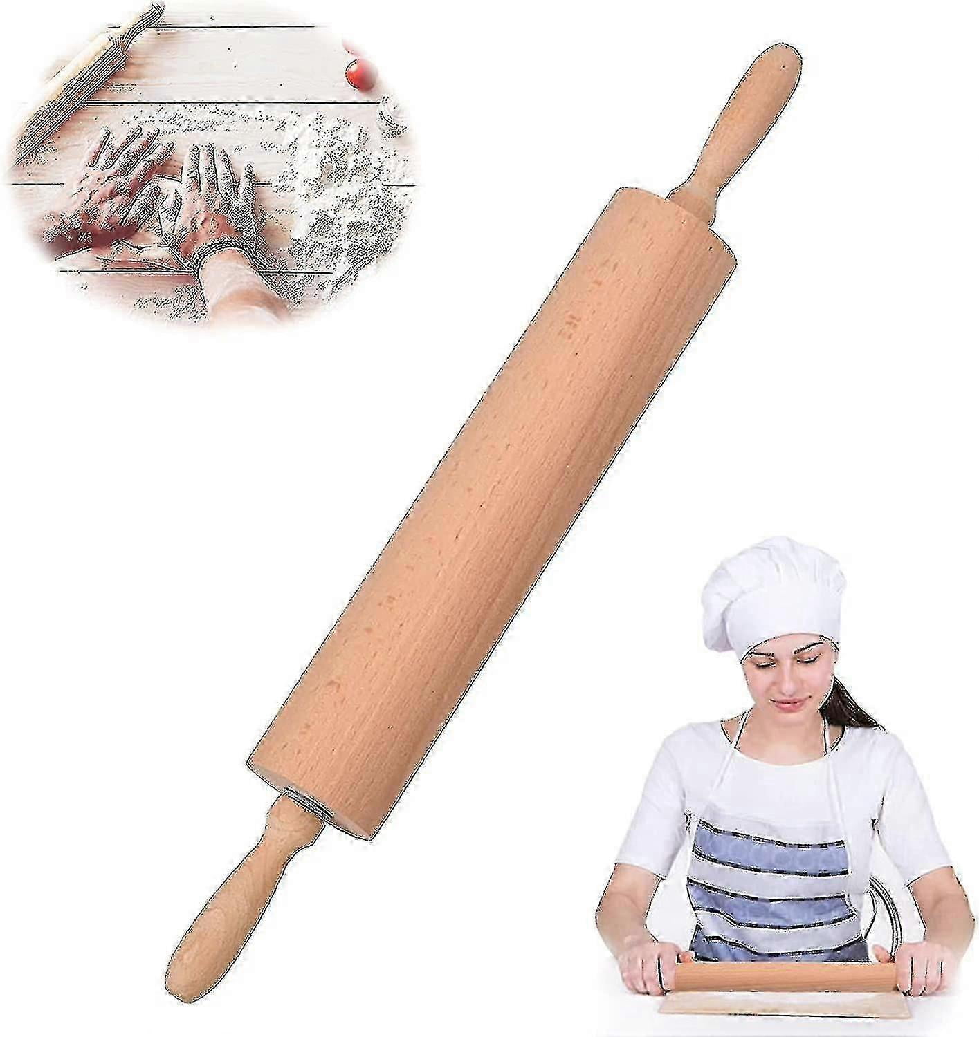 Rolling Pin, Wooden Rolling Pin, Wooden Rolling Pin, Beech Wood Rolling ...