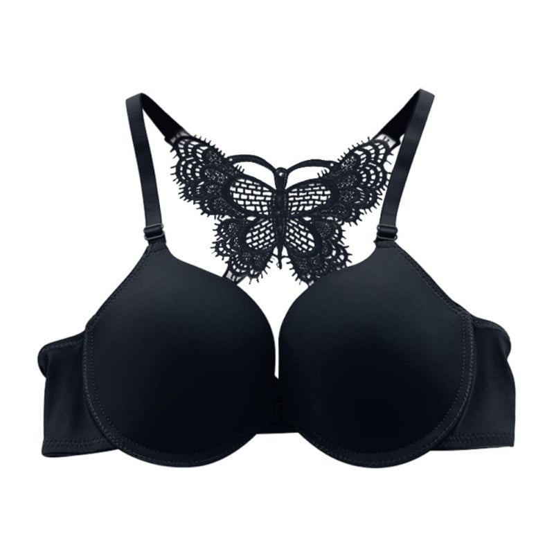 Womens Bras,Front Buckle Y-Shaped Bow Beautiful Back Gather Adjustment ...