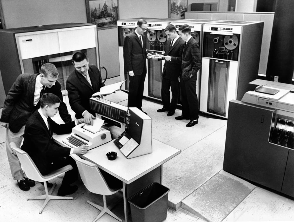 University School At Ibm Corporation In 1962. The Newest Computers ...