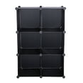 Tcbosik Modular 6-Compartment Storage Organizer, 3-Tier DIY Plastic ...