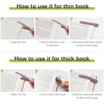 6pcs Automatic Bookmark, Smart Silicone Bookmarkers for Reading Women ...