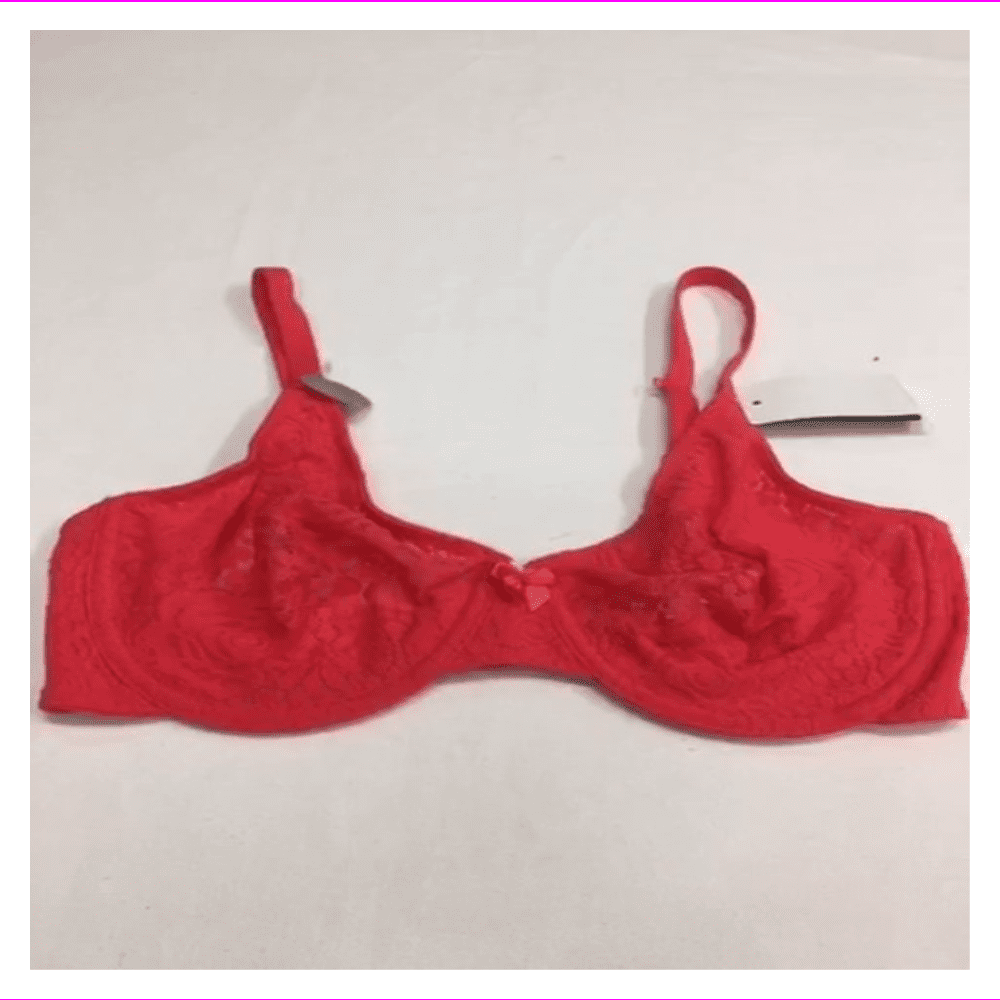 Wacoal Women's Halo Lace Convertible Bra J Hook Hibiscus Bra 32D/Red ...
