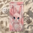 1 piece can be used as a rabbit bath towel, suitable for sand, pink ...