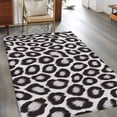 Area Rug for Living Room, Leopard Printed Non-Slip Indoor Large Carpet ...