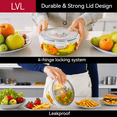 Free Shipping! LVL Food Storage Containers Set 50 Pcs Airtight Plastic ...
