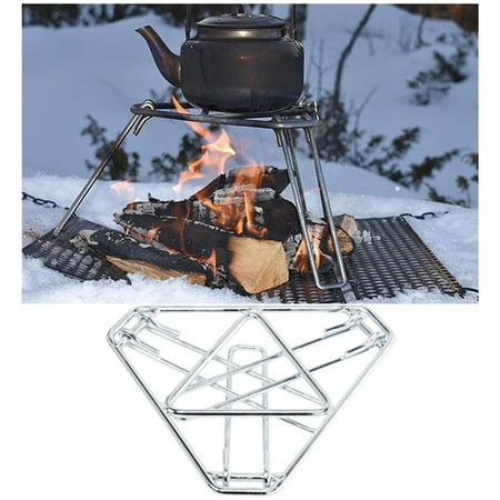 Outdoor Stove Rack Campfire Rack Foldable Collapsing Burner Stand ...