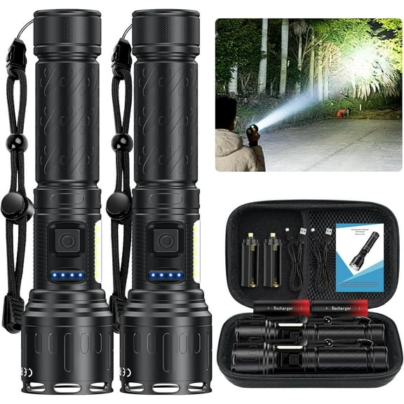 Rechargeable Flashlights High Lumens - Super Bright Small Pocket ...
