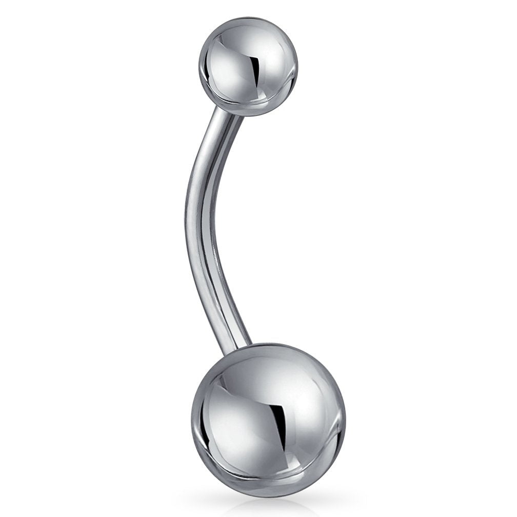 Basic 316L Surgical Implant Grade Steel Navel Belly Ring - Walmart.com