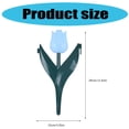 PVC Garden Fence with Decorative Tulips Flower Shape Interlocked Border ...
