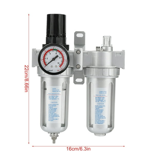 Air Compressor Pressure Regulator with Filter and Lubricator Durable ...