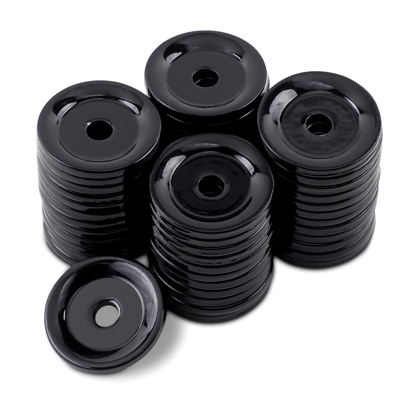 Woodys Round Grand Digger Black Aluminum Support Plates 48pk (ARG-3810 ...