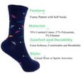Soft & Cozy Combed Cotton Crew Socks for Women, 6 Pairs, Colorful ...
