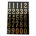 Hy-Ko 2" Vinyl Black and Gold Self-Adhesive Number & Symbol Kit, 0-9 ...