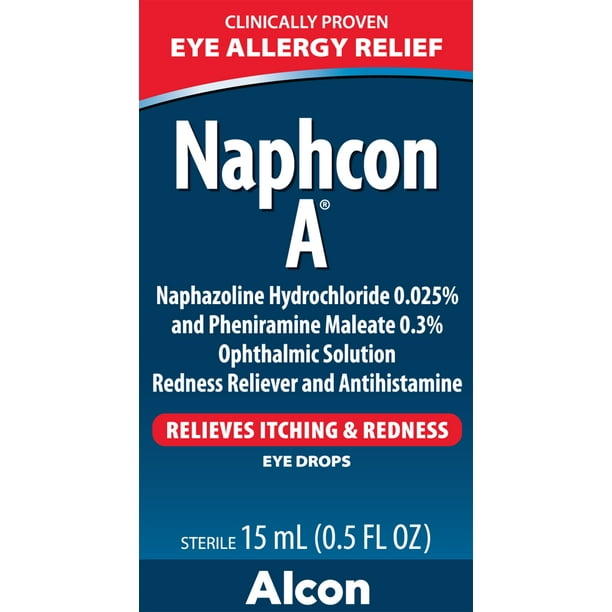 Naphcon A Antihistamine Eye Drops For Eye Allergy Relief, 15 Mi ...