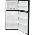Frigidaire Top Freezer Refrigerator, 18.3 Cu. Ft., Black, Medium Size ...
