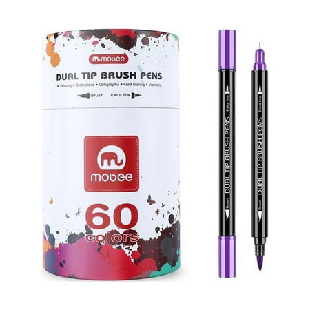 Marcador Doble Punta Dual Brush Lettering 60 Lápices Color Mobee | Lider.cl