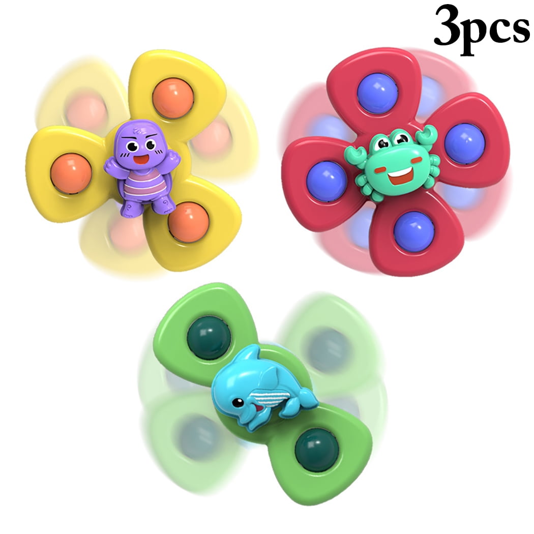Coofit 3PCS Suction Cup Baby Toy Interactive Plastic Baby Rattle Toy ...