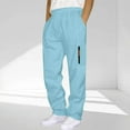 Nokdvo Men's Cargo Sweatpants with Zipper Pocket Straight Leg Pants ...