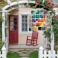 Colored Square Wind Spinner for Garden Yard 8In, Abstract Geometric ...