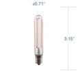 Great Value LED T6 Tubular Bulb, 2-Watt (15W Equivalent) E12 Base Non-Dimmable Soft White (1Pack ...