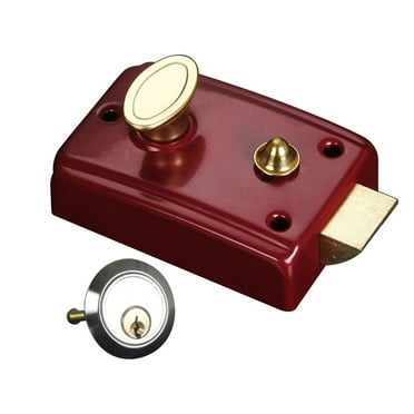 Prime-Line Diecast Brass, Night Latch and Locking Cylinder - Walmart.com